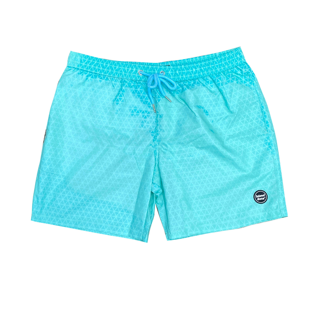 Men's 6 inch Color Changing Swim Trunks-GEOMETRIC RAYS | Islandhaze